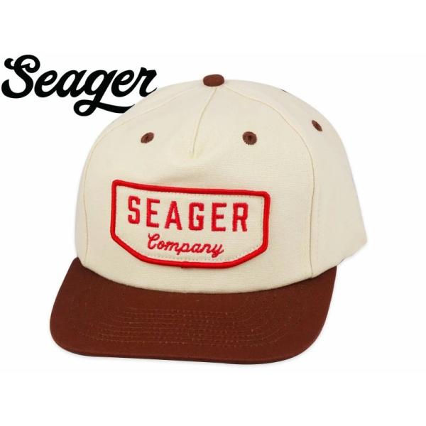 南カリフォルニアで創設されたSEAGER（シーガー）は、「サーフィン」・「スケートボード」・「アウトドア」などの要素を、クラシックなサーフスタイルとウエスタンスタイルに融合させたプロダクト。フロントにフロントに楕円系のロゴ パッチキャップ。...