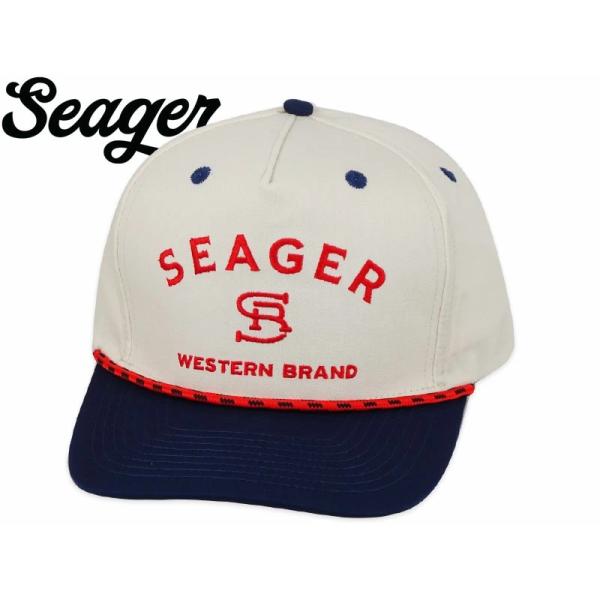 南カリフォルニアで創設されたSEAGER（シーガー）は、「サーフィン」・「スケートボード」・「アウトドア」などの要素を、クラシックなサーフスタイルとウエスタンスタイルに融合させたプロダクト。フロントにフロントに楕円系のロゴ パッチキャップ。...