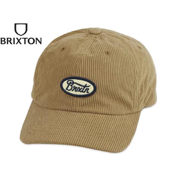 DOLAN STEARNSやKENNY ANDERSON等所属でお馴染みのブリクストン。コーディロイ生地ボディにフロントにさりげないパッチを配置したロープロキャップ。サイズ　：　フリーサイズ、素材　：　ポリエステル