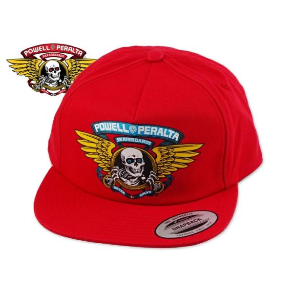 Powell-Peraltaのメッシュバックキャップ。フロントに名作ウィングリッパー(通称ノゾキボーンズ)プリント。ボディーは形の良さに定評のあるFLEXFIT社製。SIZE　:　FREE SIZE