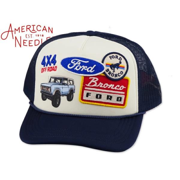 フロントは柔らかなフォームスタイルにBRONCO好きには堪らないロゴプリント・ロゴ刺繍・ロゴワッペンを配置。SIZE　:　FREE