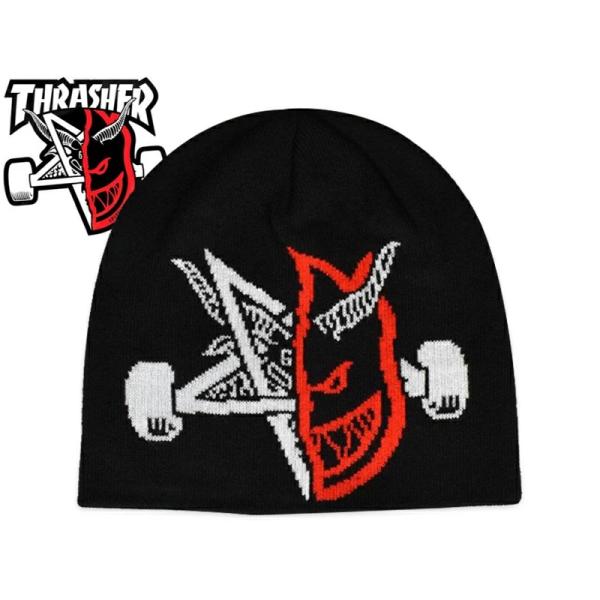 Thrasher X Spitfire Thrash &amp; Burn 限定コラボ。界一のシェアを誇るウィールカンパニー”SPITFIRE"の定番火の玉ロゴとSKATEGOATロゴを掛け合わせ。サイズ　：　フリーサイズ、素材　：　アクリル