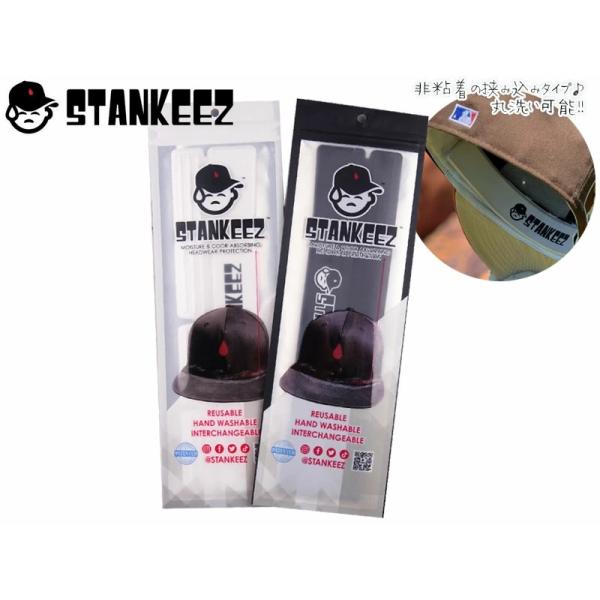 ・STANKEEZとは？非粘着性で柔軟なキャップライナーで、帽子の内側に粘着せず脱着可能な逸品です。このUSPTO特許技術は、頭と帽子の間に汗を吸収し、臭いをはじき、汚れをブロックする保護層で作成されています。多くのライナーとは異なり、ST...