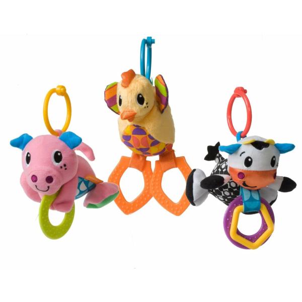 [商品名]infantino Activity Trio[メーカー]infantino[商品説明]Infantino【インファンティーノ】 Barn Babies Activity trio おでかけするときにピッタリなおもちゃ3点セット♪...