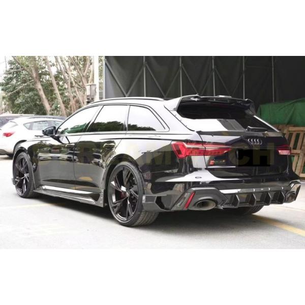 【商品説明】アウディ C8 RS6 アバント用 DTMタイプ ドライカーボン ルーフスポイラー人気商品です！人気のDTMスタイル！ルックスだけでなく、高速走行時の車両安定性も向上されます。最上級ドライカーボン製。非常に軽量です。高級綾織カー...