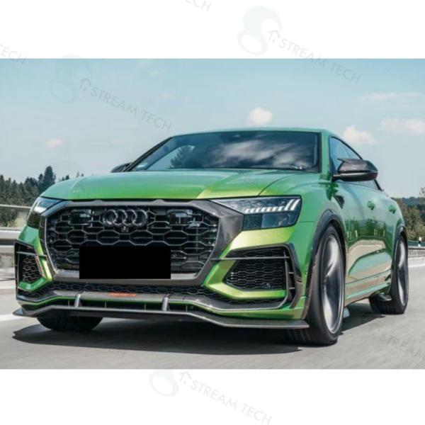 ＊ご注意：発売時期、実際の販売状況によってメーカー取り寄せ対象品とさせて頂く場合がございます。商品紹介：★ＲＳＱ８　２０２０年〜２４年モデル対応。人気のアブト仕様エアロ★本物日本産綾織カーボン使用製造。ＵＶカットクリアコート４層塗り品★素材...