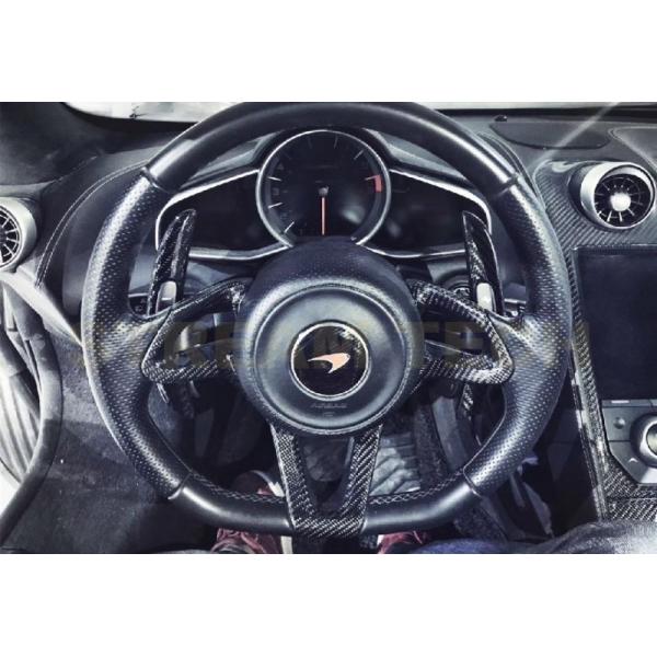 【商品説明】マクラーレン 汎用 ドライカーボン 変速シフトパネル人気商品です！取り付け簡単！高級ドライカーボン製。軽量で高強度です。高級綾織カーボン繊維使用製造。表面UVカットクリアコート4層塗り品。カーボンの紫外線による変色を最大限に守り...