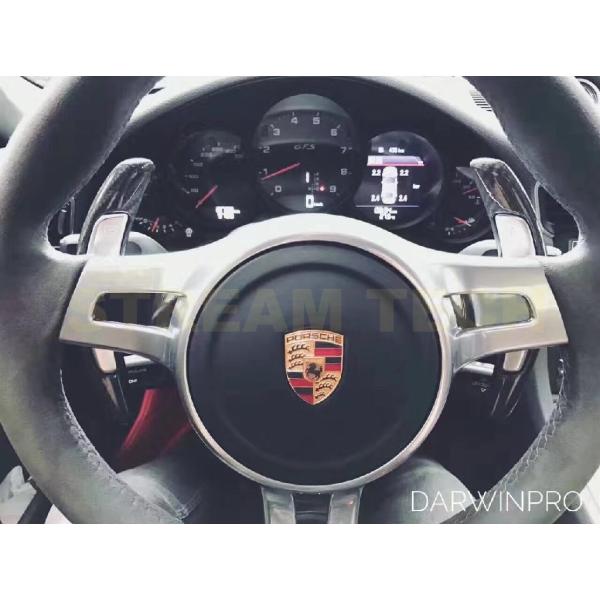 【商品説明】ポルシェ 997.2 PDK用 カーボンパドルシフト人気商品！取り付け簡単です。高級綾織カーボン繊維使用製造。表面UVカットクリアコート4層塗り品。カーボンの紫外線による変色を最大限に守ります。掲載写真は取り付け実車となります。...