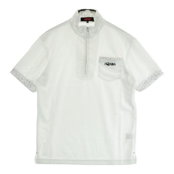 [商品管理番号]240101207669[ブランド]HONMA ホンマゴルフ[アイテム]ハーフジップ 半袖Tシャツ[モデル・品番][表記サイズ]M[実寸]肩幅：46cm / 身幅：53cm / 着丈：66.5cm / 袖丈：21cm[状態ラ...