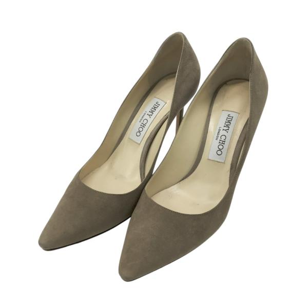 [商品管理番号]240101325437[ブランド]JIMMY CHOO ジミーチュウ[アイテム]スエードパンプス ROMY85[モデル・品番][表記サイズ]38 1/2[実寸]アウトソール最大幅：8cm / ヒール：8.5cm[状態ランク...