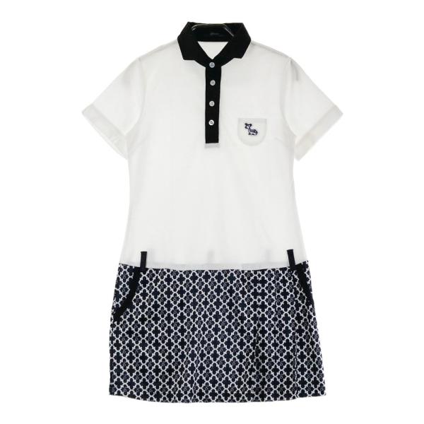 [商品管理番号]240101326874[ブランド]EFFICACE エフィカス[アイテム]半袖ワンピース ワッペン[モデル・品番][表記サイズ]S[実寸]肩幅：34cm / 身幅：41.5cm / 着丈：81.5cm / 袖丈：17.5c...