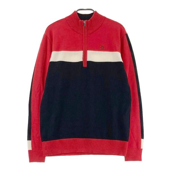 [商品管理番号]240101334875[ブランド]MUNSING WEAR マンシングウェア[アイテム]ハーフジップ ニットセーター[モデル・品番][表記サイズ]M[実寸]肩幅：41cm / 身幅：48cm / 着丈：63.5cm / 袖...