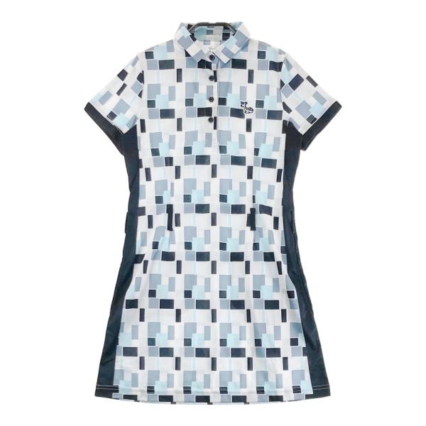 [商品管理番号]240101335286[ブランド]EFFICACE エフィカス[アイテム]半袖ワンピース[モデル・品番][表記サイズ]1 インナーS[実寸]肩幅：32cm / 身幅：38cm / 着丈：80cm / 袖丈：17cm[状態ラ...