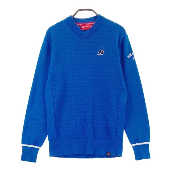 [商品管理番号]240101391502[ブランド]NEW BALANCE GOLF ニューバランス[アイテム]ニットセーター[モデル・品番][表記サイズ]3[実寸]肩幅：41.5cm / 身幅：50.5cm / 着丈：63.5cm / 袖...