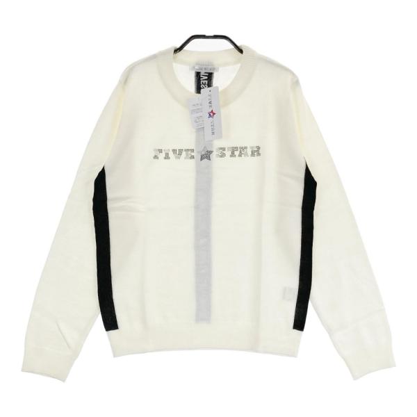 [商品管理番号]240101457433[ブランド]FIVE STAR ファイブスター[アイテム]ニットセーター ラインストーン[モデル・品番]2022年[表記サイズ]S[実寸]肩幅：36cm / 身幅：46.5cm / 着丈：56.5cm...