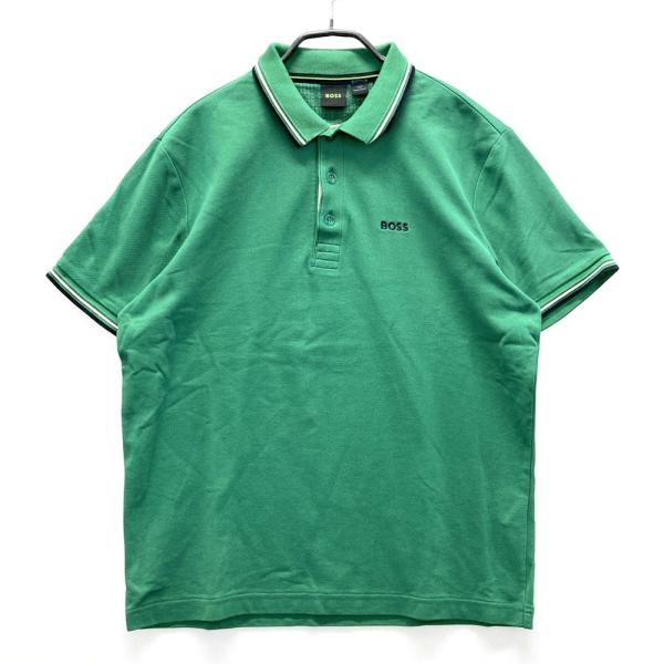 [商品管理番号]240101530679[ブランド]HUGO BOSS GREEN　ヒューゴ ボス グリーン[アイテム]半袖ポロシャツ[モデル・品番][表記サイズ]S[実寸]肩幅：44.5cm / 身幅：52.0cm / 着丈：63.5cm...