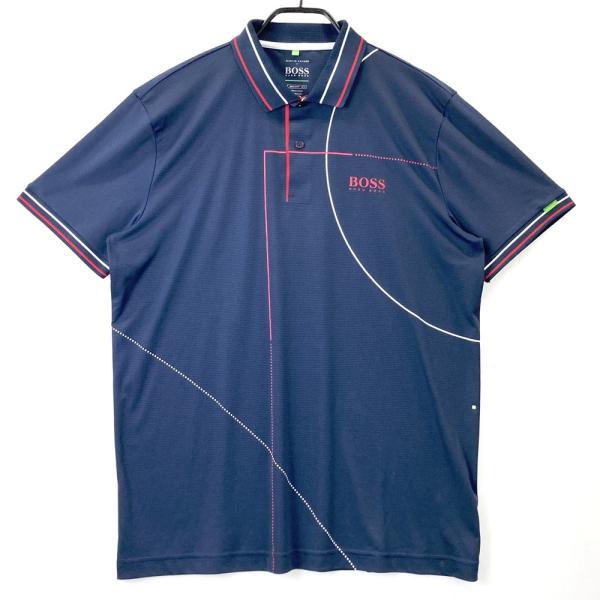 [商品管理番号]240101563641[ブランド]HUGO BOSS GREEN　ヒューゴ ボス グリーン[アイテム]半袖ポロシャツ[モデル・品番][表記サイズ]XL[実寸]肩幅：46.5cm / 身幅：56.5cm / 着丈：74.0c...