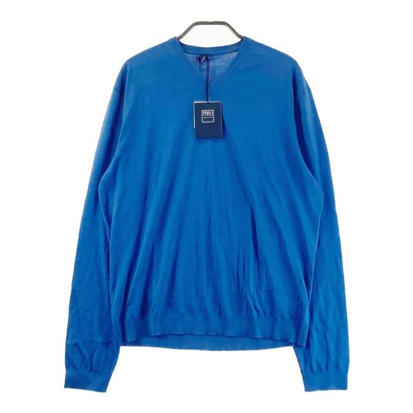 [商品管理番号]240101564471[ブランド]FEDELI フェデーリ[アイテム]Vネック長袖ニットセーター コットン[モデル・品番][表記サイズ]52[実寸]肩幅：53cm / 身幅：64.5cm / 着丈：85.5cm / 袖丈：...