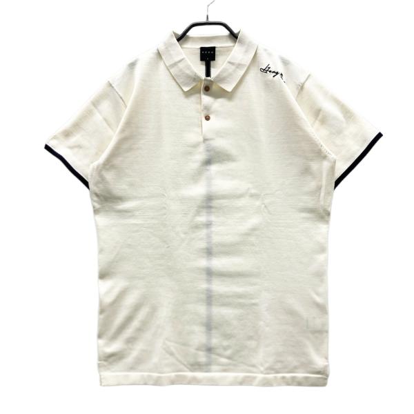 [商品管理番号]240101565653[ブランド]HERG1　エルグワン[アイテム]半袖 ニットポロシャツ[モデル・品番][表記サイズ]M[実寸]肩幅：45.5cm / 身幅：53.5cm / 着丈：70.5cm / 袖丈：20.5cm[...