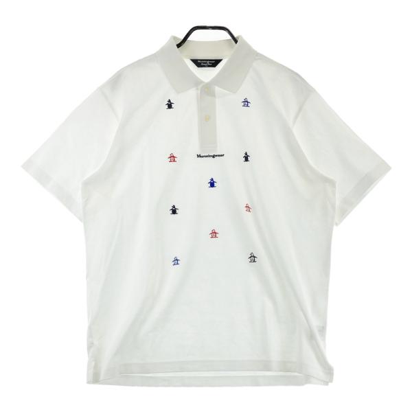 [商品管理番号]240101595321[ブランド]MUNSING WEAR マンシングウェア[アイテム]半袖ポロシャツ 刺繍[モデル・品番]XMG1551[表記サイズ]LL[実寸]肩幅：50.5cm / 身幅：60cm / 着丈：74cm...