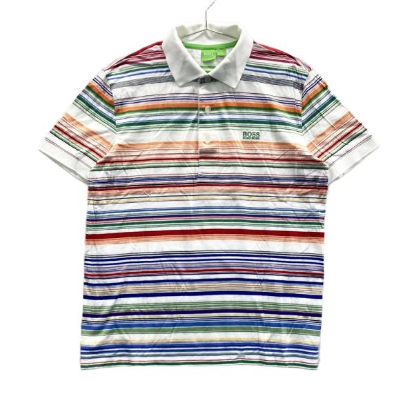 [商品管理番号]240101598540[ブランド]HUGO BOSS GREEN　ヒューゴ ボス グリーン[アイテム]半袖ポロシャツ[モデル・品番][表記サイズ]S[実寸]肩幅：42.5cm / 身幅：49.0cm / 着丈：64.0cm...