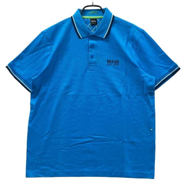 [商品管理番号]240101618046[ブランド]HUGO BOSS GREEN　ヒューゴ ボス グリーン[アイテム]半袖ポロシャツ[モデル・品番][表記サイズ]XL[実寸]肩幅：48.0cm / 身幅：59.0cm / 着丈：73.5c...