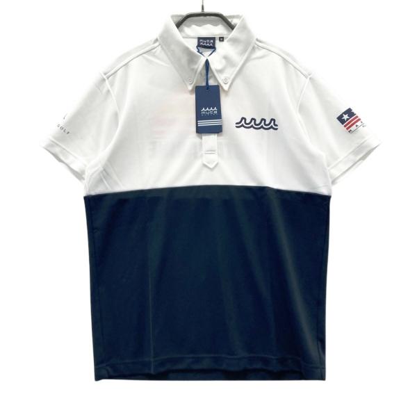 [商品管理番号]240101618815[ブランド]MUTA MARINE ムータマリン[アイテム]半袖ポロシャツ[モデル・品番][表記サイズ]M[実寸]肩幅：43.5cm / 身幅：50.5cm / 着丈：66.5cm / 袖丈：19.5...