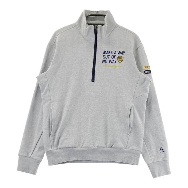 [商品管理番号]240101621728[ブランド]MUNSING WEAR マンシングウェア[アイテム]ハーフジップ スウェットトレーナー[モデル・品番][表記サイズ]M[実寸]肩幅：44.5cm / 身幅：52.5cm / 着丈：61c...