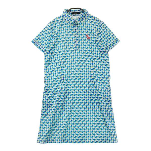 [商品管理番号]240101624636[ブランド]EFFICACE エフィカス[アイテム]半袖ポロワンピース ワッペン[モデル・品番][表記サイズ]M[実寸]肩幅：35cm / 身幅：46cm / 着丈：84cm / 袖丈：17.5cm[...