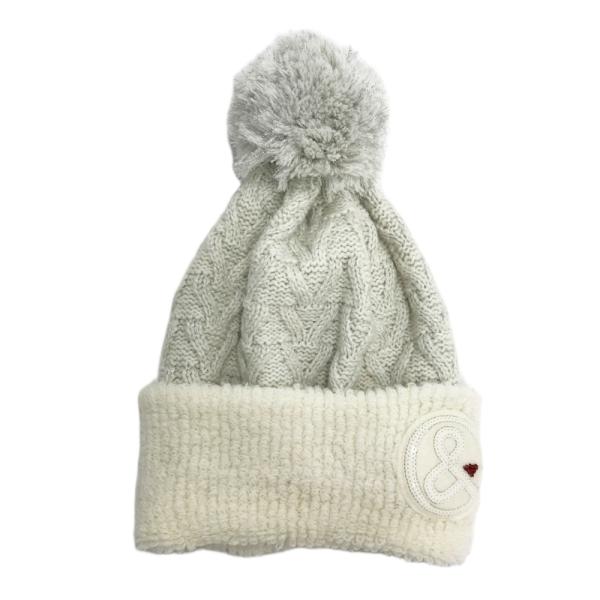 [商品管理番号]240101626027[ブランド]AND PER SE アンパスィ[アイテム]ボンボン付 ニット帽[モデル・品番][表記サイズ]F[実寸]平置き 頭周り直径：22.0cm[状態ランク]N[状態][付属品]