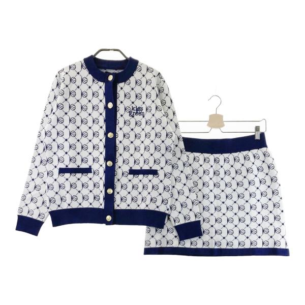 [商品管理番号]240101631039[ブランド]KISS ON THE GREEN キスオンザグリーン[アイテム]ニット セットアップ[モデル・品番][表記サイズ]3[実寸]〔トップス〕 肩幅：37.5cm / 身幅：51cm / 着丈...