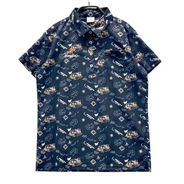 [商品管理番号]240101636942[ブランド]PARADISO パラディーゾ[アイテム]半袖ポロシャツ[モデル・品番][表記サイズ]L[実寸]肩幅：37.0cm / 身幅：48.0cm / 着丈：61.0cm / 袖丈：17.5cm[...