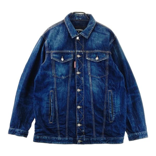 [商品管理番号]240101640711[ブランド]DSQUARED2 ディースクエアード[アイテム]デニムジャケット オーバーサイズ[モデル・品番]2018 S74AM0854[表記サイズ]M[実寸]肩幅：50.5cm / 身幅：59.5...