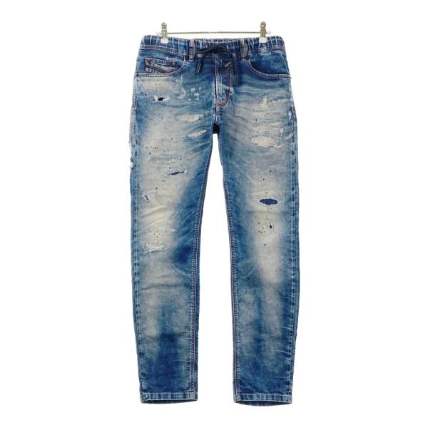 [商品管理番号]240101640723[ブランド]DIESEL ディーゼル[アイテム]ジョグデニムパンツ ダメージ加工[モデル・品番]×RON HERMAN WAYKEE-NE[表記サイズ]26[実寸]ウエスト：38cm / 股上：28c...