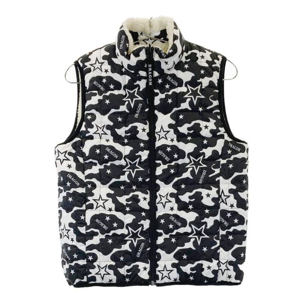 [商品管理番号]240101641478[ブランド]DANCE WITH DRAGON ダンスウィズドラゴン[アイテム]ボアフリース リバーシブル ダウンベスト[モデル・品番]× TAION[表記サイズ]2[実寸]肩幅：36cm / 身幅：...