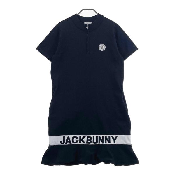 [商品管理番号]240101681633[ブランド]JACK BUNNY ジャックバニー[アイテム]ハーフジップ 半袖ニットワンピース[モデル・品番][表記サイズ]1[実寸]肩幅：37.5cm / 身幅：44cm / 着丈：86.5cm /...