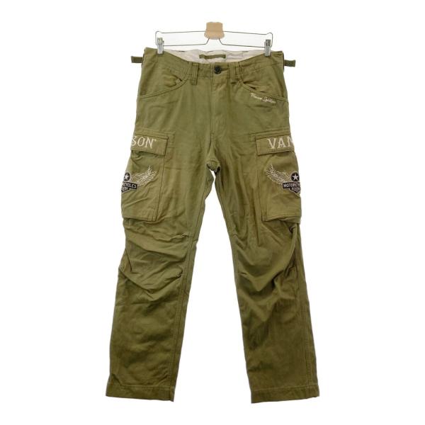 [商品管理番号]240101682059[ブランド]VANSON バンソン[アイテム]カーゴパンツ[モデル・品番]NVBL-2201[表記サイズ]34[実寸]ウエスト：44cm / 股上：35.5cm / 股下：78.5cm / 腿幅：33...