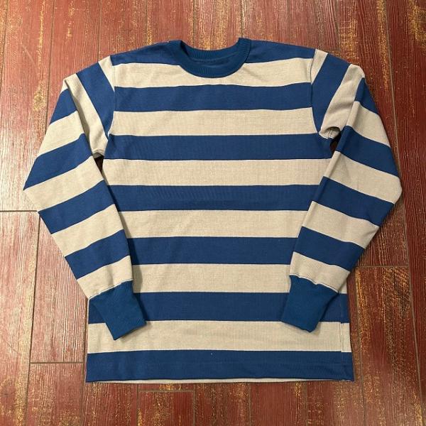 ウエストライド ボーダーロングスリーブTシャツ BORDER L/S TEEWEST RIDEの定番BORDER L/S TEE。BORDERの幅はBIKER BORDER定番の2インチ幅。各部ダブルステッチやバインダーネック・トリプルステ...