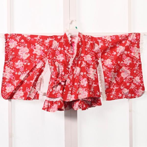 子供用浴衣ドレス/Misayamaサイズ　120cm/115~125cm            130cm/125~135cm綿100％※サイズにより柄の配置に異なりがございます。ご了承ください。※Webページにつき現物とは色が異なる場合が...