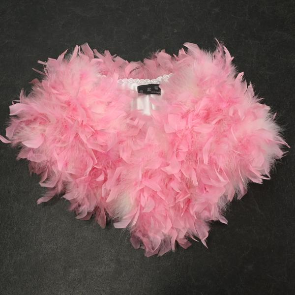 振袖用ショール/マラボーショール本体　羽毛羽根　スワン裏地　アセテート　100％中国製