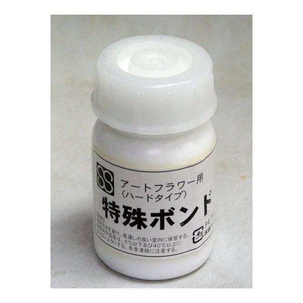 プリザーブドフラワーや　アートフラワー用に開発された、一般の木工用ボンドより　着きの良いしっかりしたボンドです<br>。