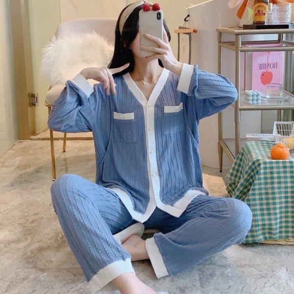 マタニティ パジャマ 授乳服 春夏秋 長袖 マタニティーパジャマ 綿 産前/産後セット  妊娠 上下セット  ルームウェア 部屋着 ママ 2点パジャマスイートマミ  スウィートマミー SweetMommy マタニティー 授乳ワンピ シンプル...