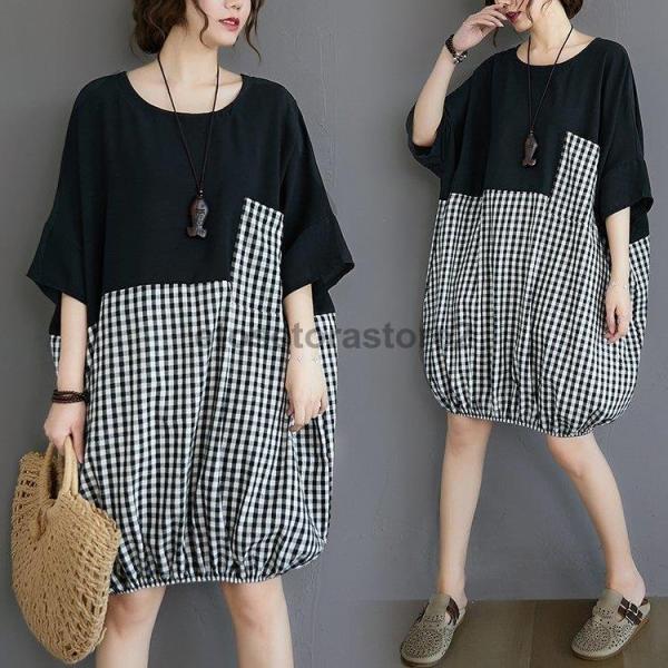 サイズ?色￣￣￣￣￣￣￣￣￣￣￣Fブラックアディショナルインフォ￣￣￣￣￣￣￣￣￣￣￣★サイズ(cm)着丈/バスト/袖丈/F-85/166/43/商品詳細￣￣￣￣￣￣￣￣￣￣￣性別 : 女性?レディースカテゴリー : ワンピース＞半袖＞ミモ...