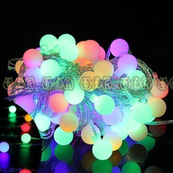 10メートル100pcs の古典的な小さなボールライトストリングです、屋外防水、結婚式や、クリスマスパーティーや　ホームパーティーに適です、　家装飾や　花、花輪、庭、ホテル、バー、学校、ショッピングモールなどの装飾としても適切です。　ストリ...
