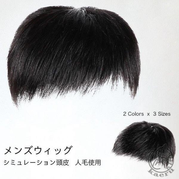 ウィッグ メンズ かつら 薄毛対策 部分ウィッグ 自然 ショートヘア 人毛 カツラ 耐風 男性 エクステ 増毛 セルフ増毛メンズ用部分ウィッグが新入荷普段のイメージをがらっとチェンジ、初心者でも簡単に挑戦人毛を使用、自髪に似てる色合いと質感...