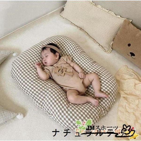 適用年齢：0~18ヶ月 ＊衛生的な圧縮パック梱包されています。取り外し可能♪　寝返りもしやすく赤ちゃんがゆったり過ごせます。60℃赤ちゃんを保護してくれ、ママも赤ちゃんも一緒に安心して寝られます。出産祝い ベビーベッド ベビークッション ベ...