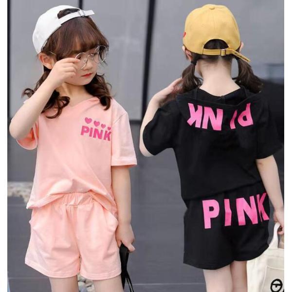 ■商品名セットアップ 韓国子供服 ジャージ キッズ 女の子 上下セット 半袖 春夏 トップス Tシャツ ハーフパンツ 短パン スポーツウェア 部屋着 可愛い おしゃれ 新作■xosi110210781■サイズ110cm/120cm/130c...