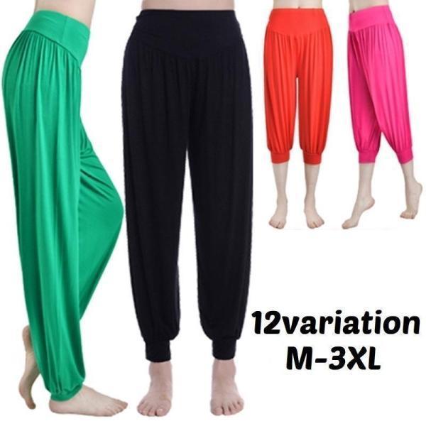 ロング（10分丈）＆7分丈のレディース用ヨガパンツです。ゆったりしたシルエットで動きやすい♪幅広いシーンで活躍してくれそうなアイテム！サイズについて画像をご参照ください。素材についてモダール（レーヨン）、コットンカラーについて生産ロットによ...