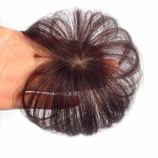 頭頂部用の部分ウィッグ髪のボリュームがなくなると　また、根元の白髪が目立つとちょっと老けて見えがちかつらを使うほどではないけれど頭頂部に少しボリュームが欲しい時白髪が気になるけどカラーリングはしたくない時、やお出かけ時にさっと隠したい時にお...