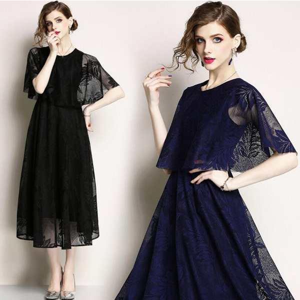 ワンピース ロングドレス 結婚式 ロングドレス 演奏会 パーティードレス 結婚式 ワンピース 二次会 フォーマル 披露宴 呼ばれワンピース ロングドレス 結婚式 ロンレディースファッション  割引サイズ: ネイビー ブラック カラー: S ...